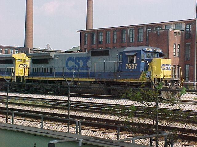 CSX C40-8 7637 at Hulsey Yard